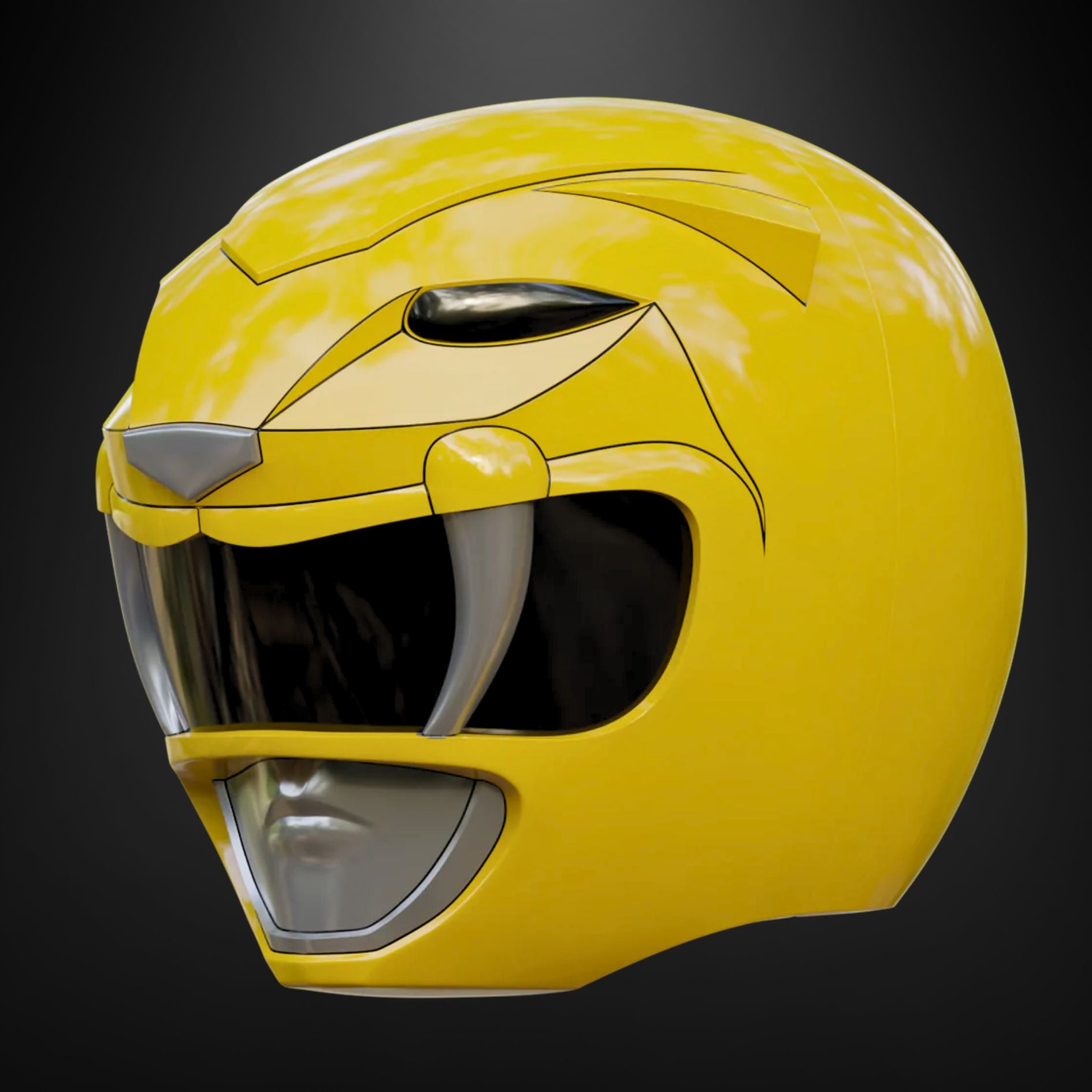 Power Rangers (MMPR): Yellow Ranger Helmet - Prop or Cosplay – Props ...